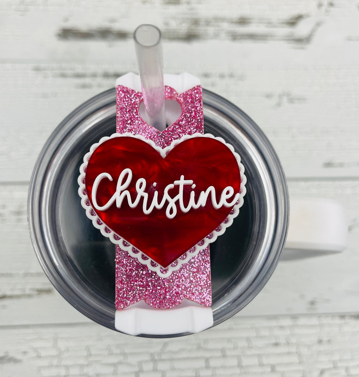 Personalized Heart Stanley Topper- 30oz or 40oz – Hill Country Kids ...