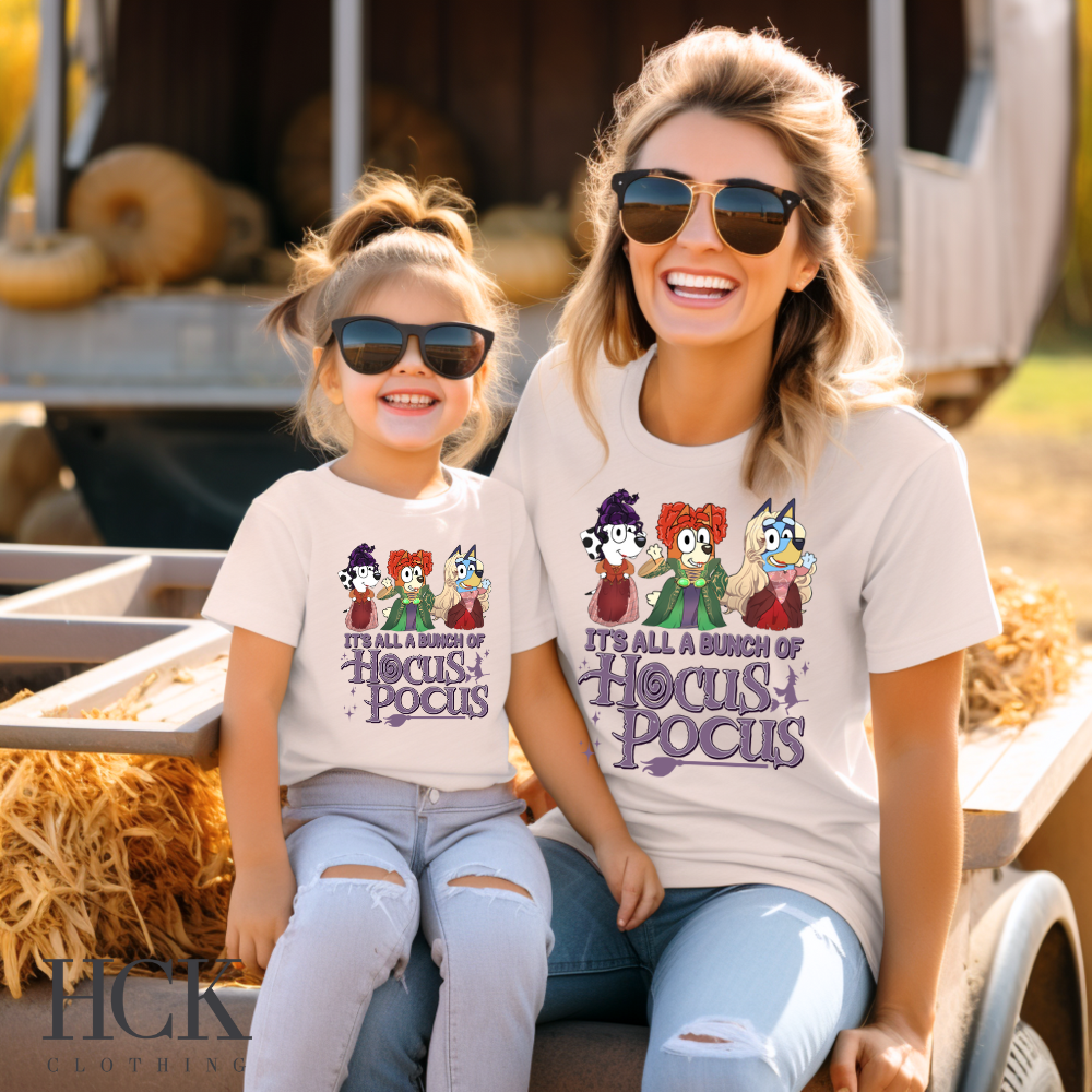 Blu*y Hocus Pocus T-Shirt- KIDS- 2 COLORS – Hill Country Kids Clothing