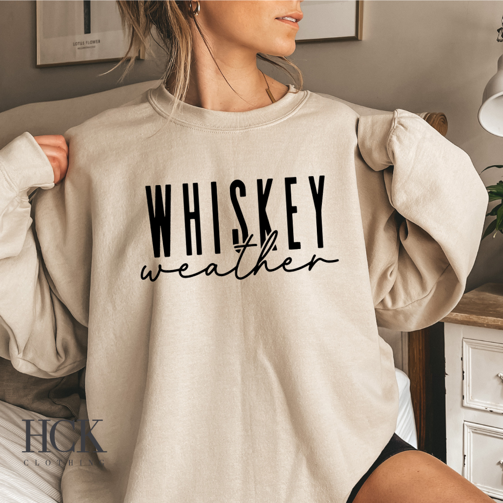 Whiskey Weather Crewneck Sweatshirt- 2 COLORS – Hill Country Kids Clothing