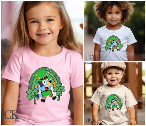 HCK EXCLUSIVE- Blu*y St. Patty's Day T-Shirt – Hill Country Kids Clothing
